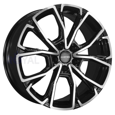 Литой колесный диск Khomen Wheels KHW1907 (Geely Monjaro/Tugella) 7,5x19/5x108 ET46 D63,4 Black-FP