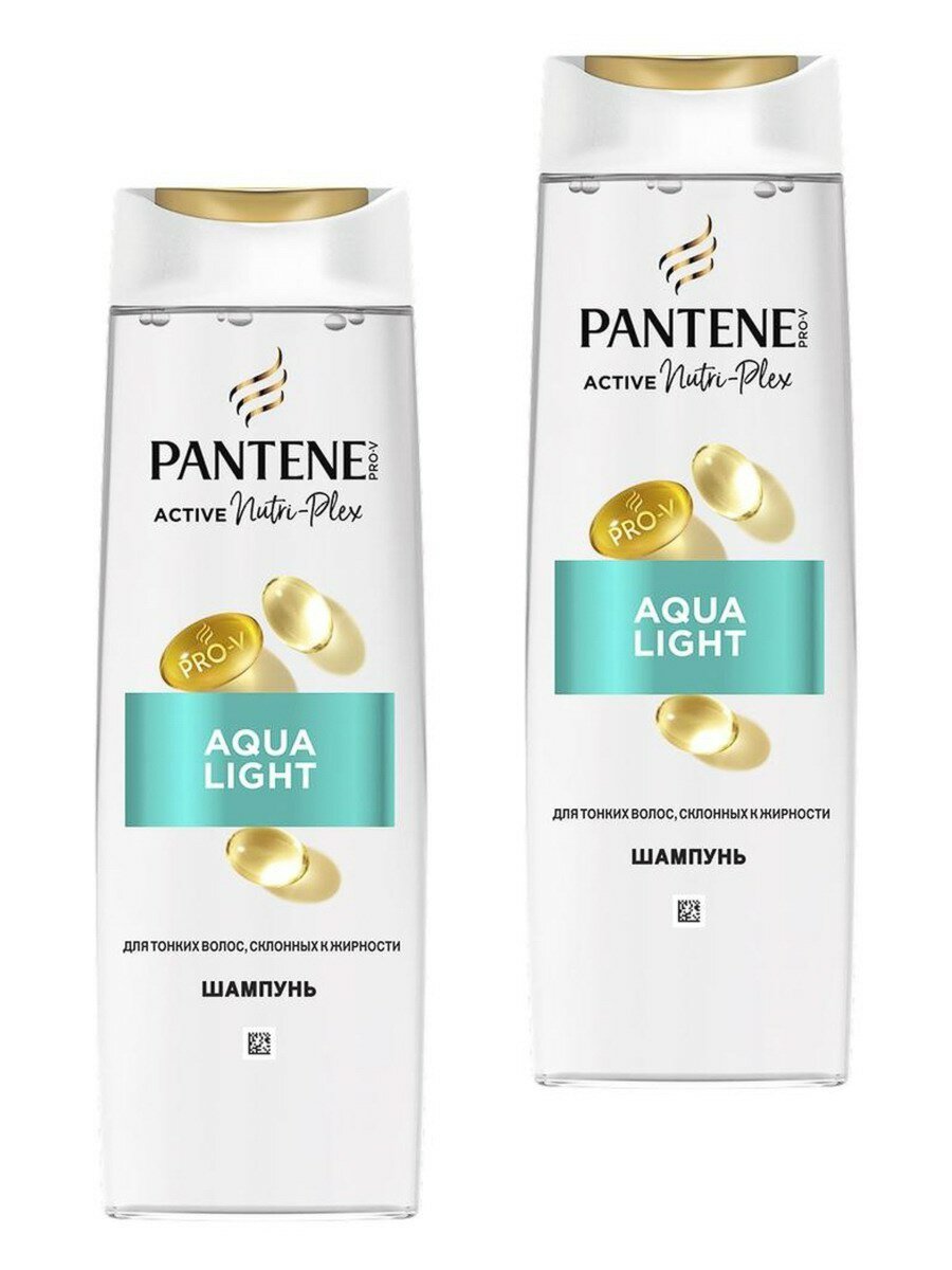 PANTENE Pro-v Шампунь Aqualight (для сухих волос склонных к жирности) 400мл 2шт. 5013965696381/набор