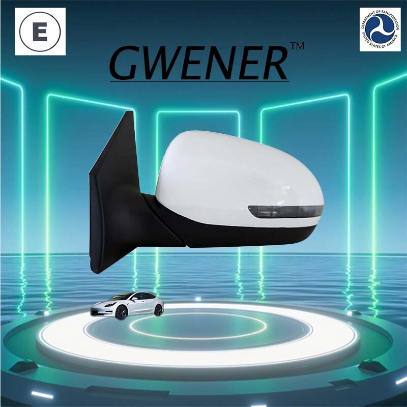 11-16 Kia Rio K2 зеркало заднего вида в сборе 5-проводное левое белое