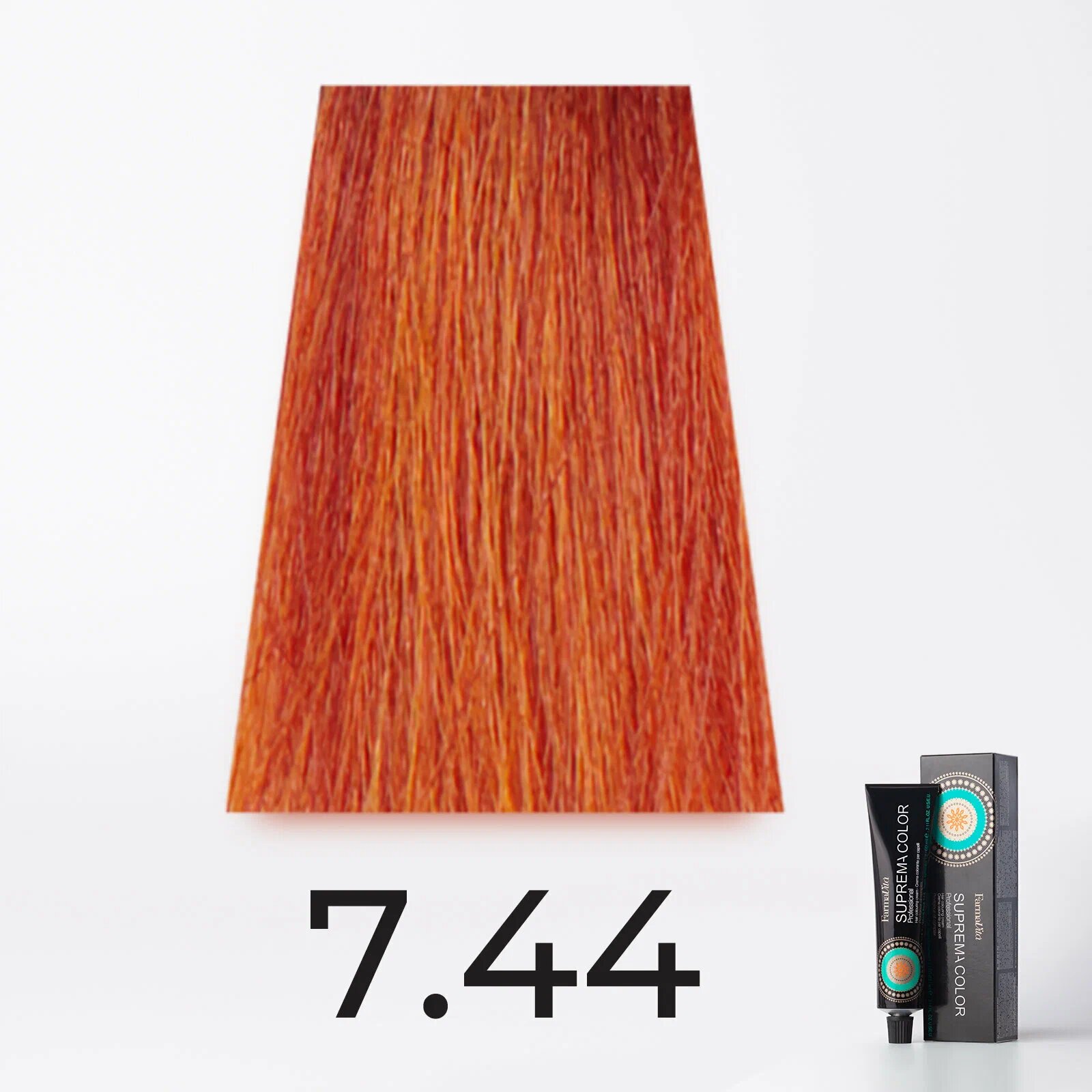 Крем-краска для волос Farmavita "SUPREMA", 7,44 русый, интенсивность медный, 60мл