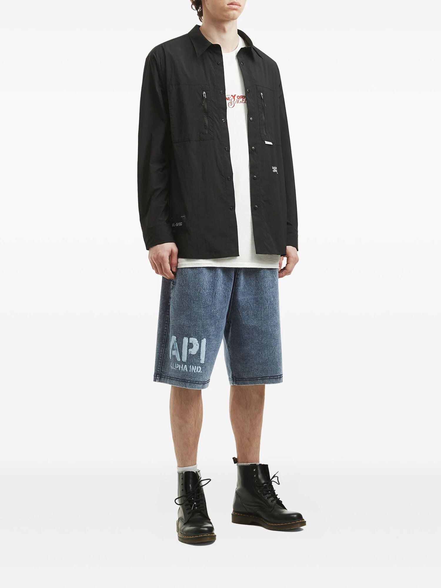 Шорты ALPHA INDUSTRIES, размер 46, синий — фото 1