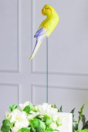 Садовый штекер лимонный попугай, пластик, 74 см, Kaemingk 808824-1