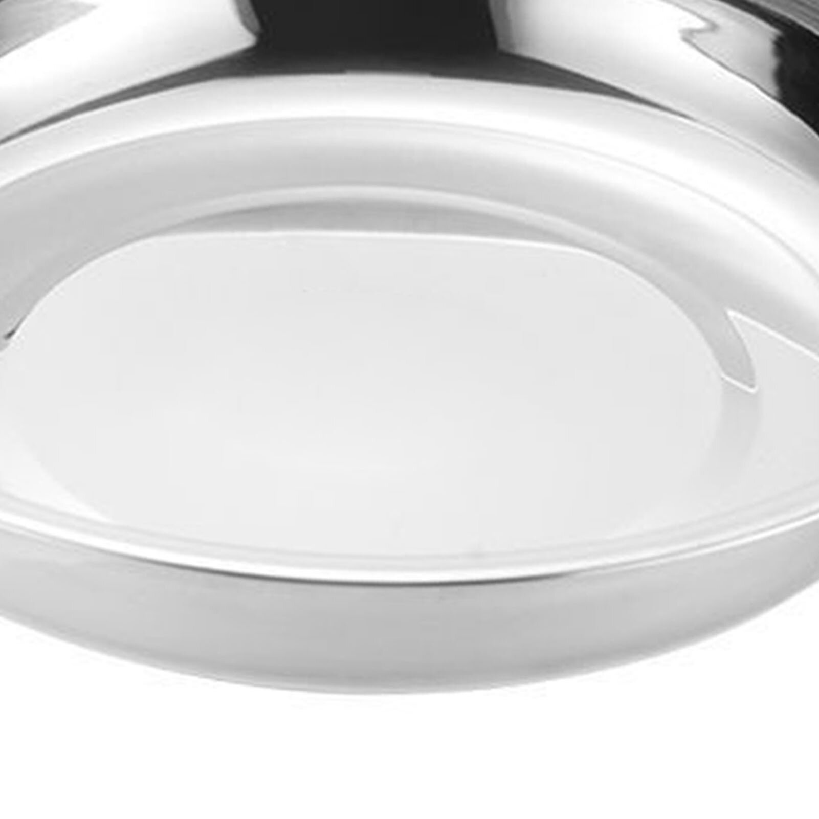 Металлические обеденные тарелки из нержавеющей стали 304, круглые тарелки для кемпинга, утолщенная суповая тарелка, посуда, инструмент S (16 см)