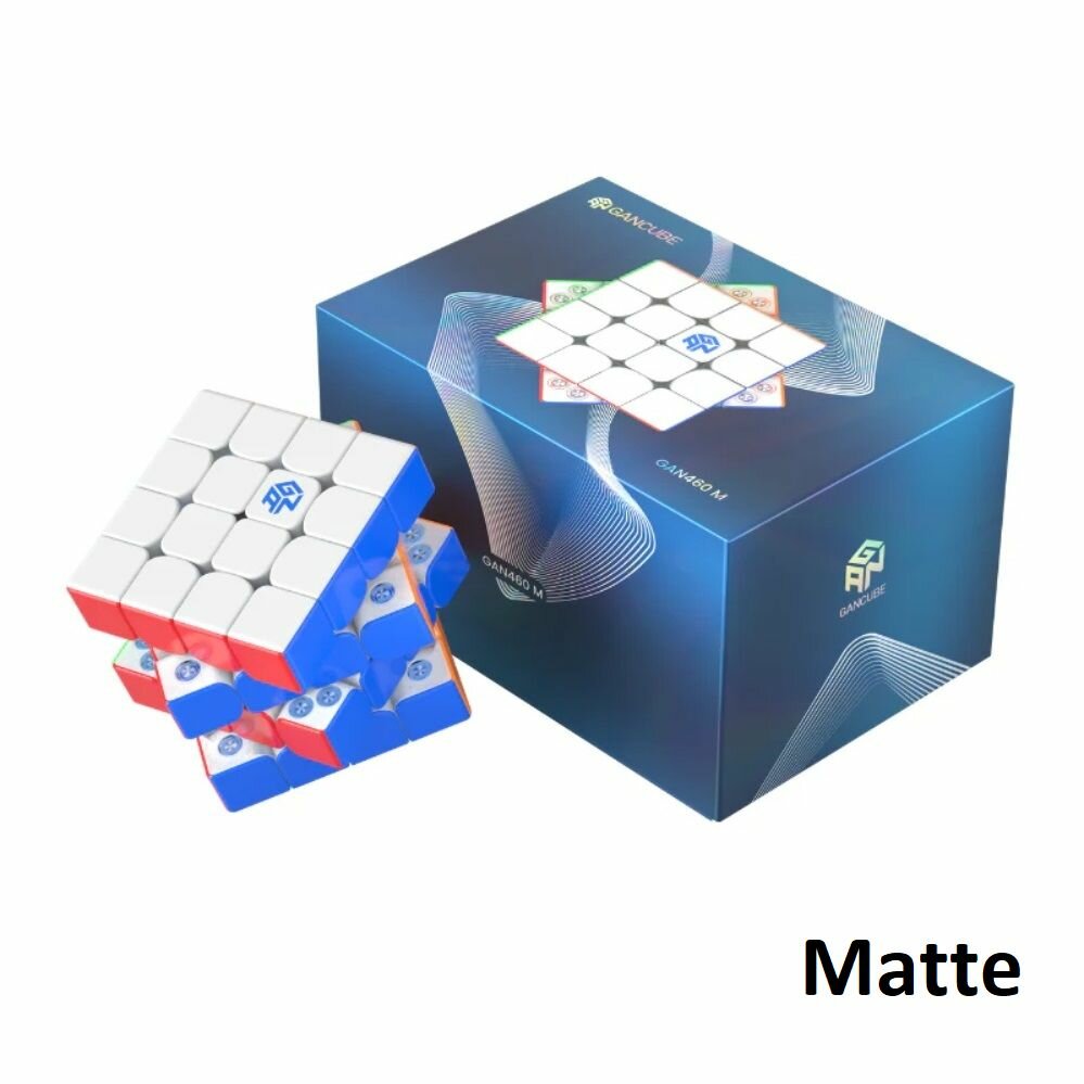 Головоломка кубик Рубика скоростной магнитный 4x4 Gan 460 v2 M Matte