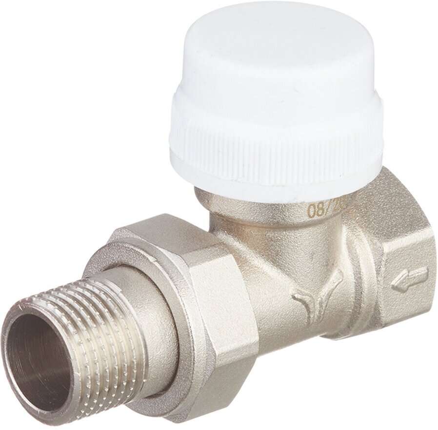 Клапан (вентиль) термостатический прямой 1/2 НР(ш) х 1/2 ВР(г) для радиатора KVs 0,64