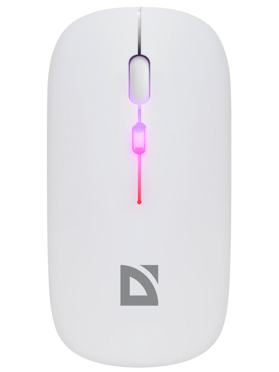 Мышь беспроводная DEFENDER Coda (Кода) MB-261 белый (USB/BT, 1600dpi, 4but) (52262)