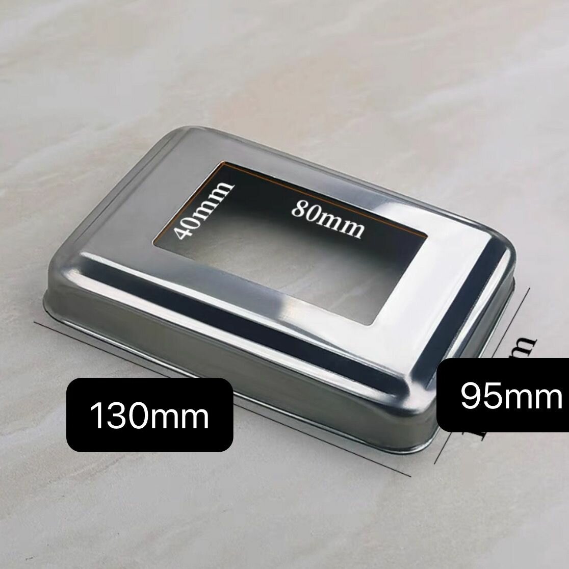 Нержавеющая сталь 304 Комплектующие для сборки и установки перил, поручней и ограждений для кованых лестниц 10 штук(80x40mm)