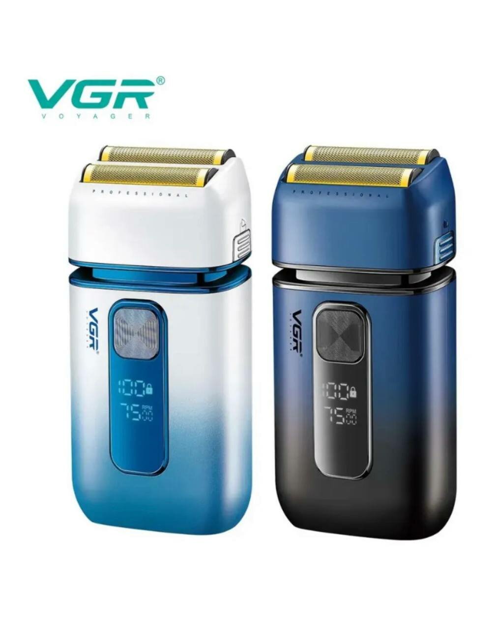 Электробритва VGR, сеточная, Li-ion, время зарядки 2 ч, 120 мин работы