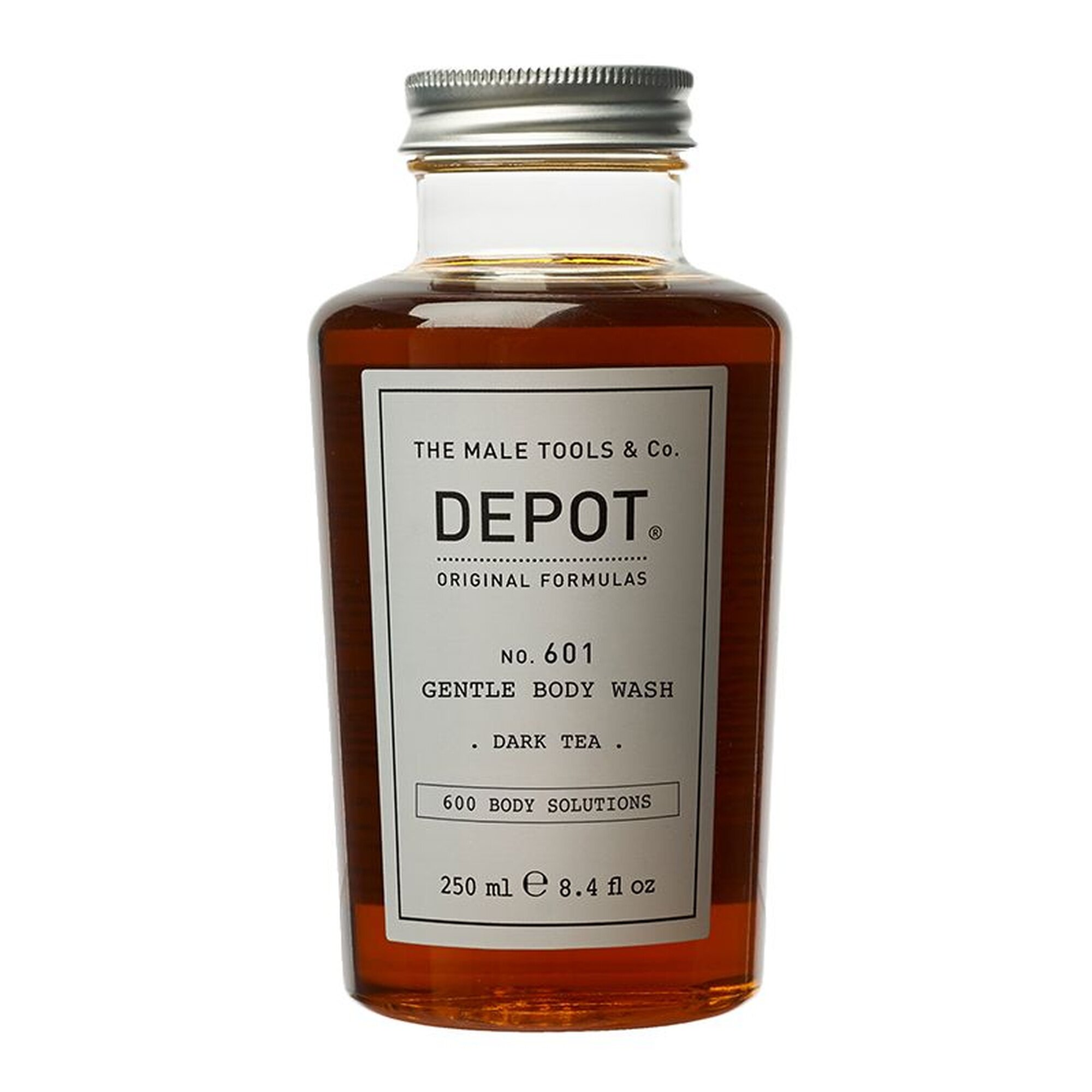 Depot Мягко очищающий гель для тела Темный чай мужской no.601, 250 мл