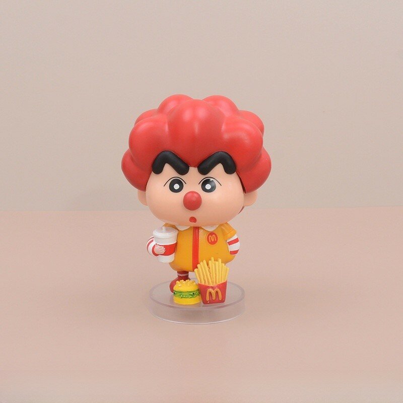 Crayon shinchan pvc модель игрушка с mcdonalds и jikang персонажами для домашнего и офисного декора mcdonalds
