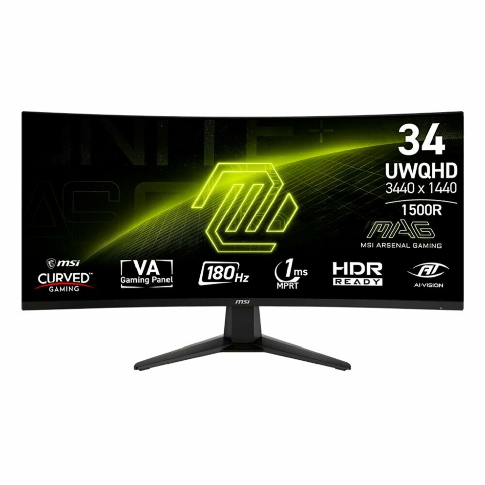Монитор MSI 346CQ 3440 x 1440 34" 180Гц для работы, учебы