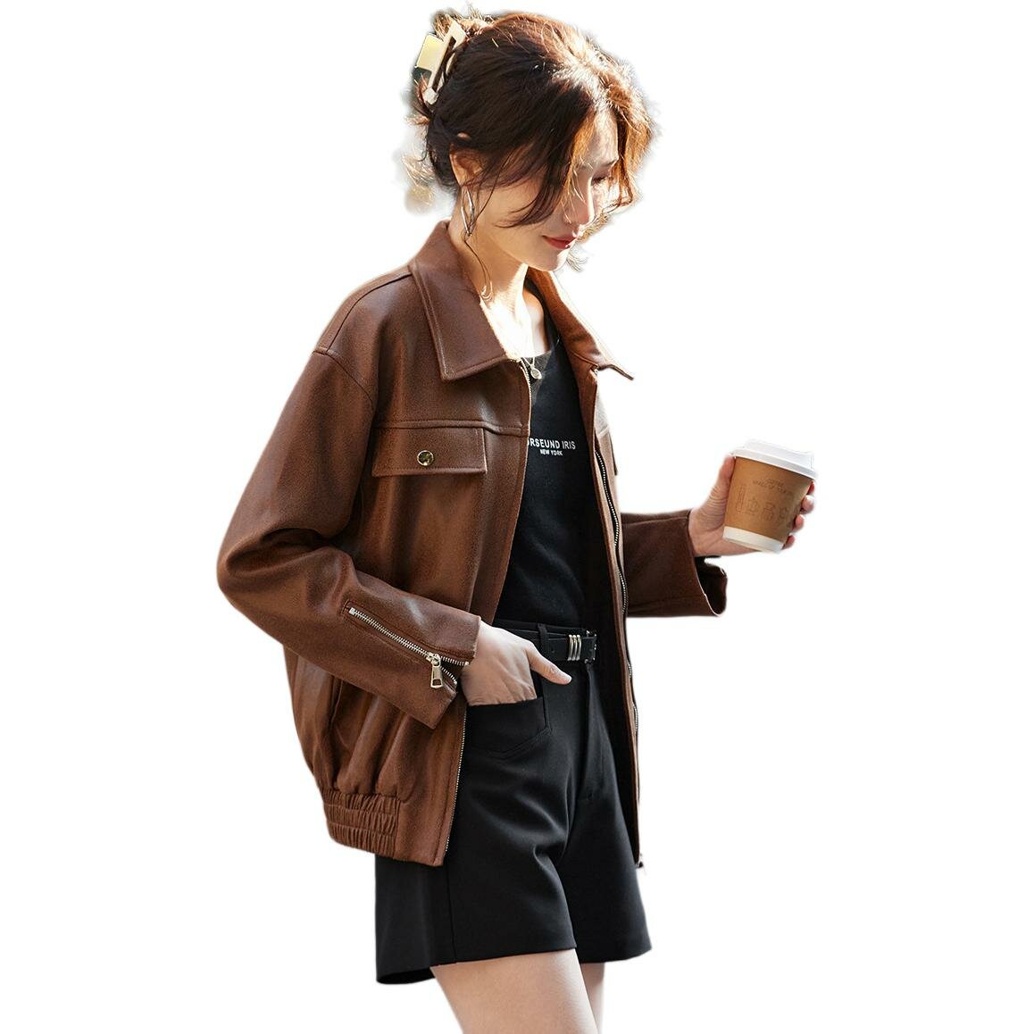 Куртка кожаная