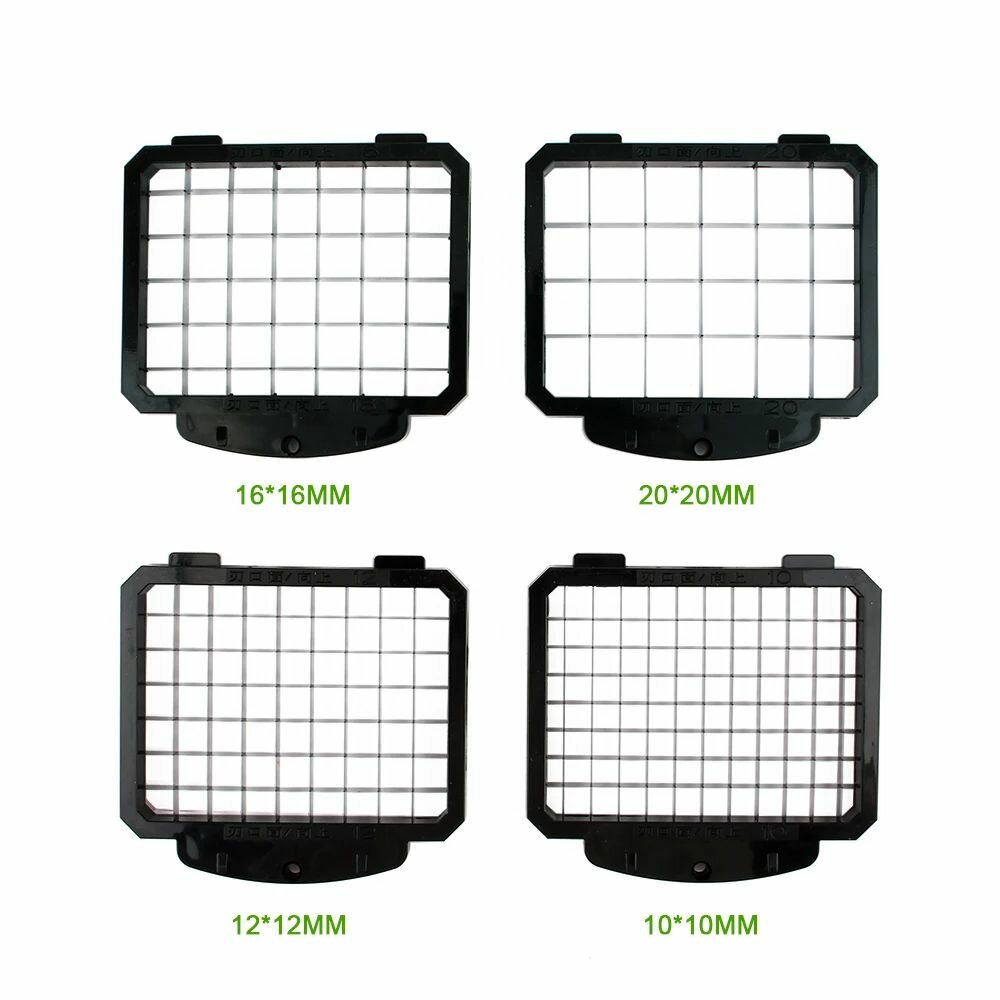 Насадка для овощерезки/деталь для нарезки овощей/ножи для нарезки кубиками,10 мм/12 мм/16 мм/20 мм сетка