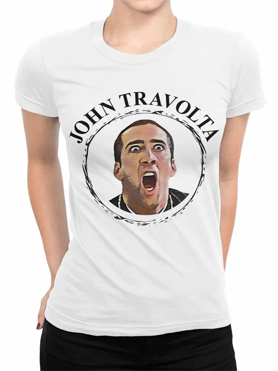 Футболка Без лица / Джон Траволта / Женская