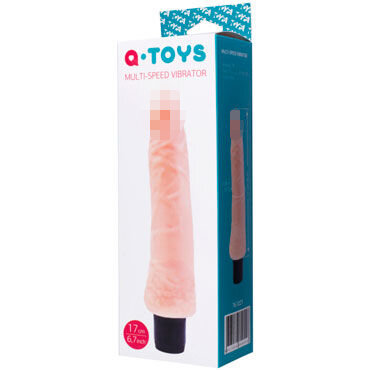 Toyfa A-toys Multi-Speed Vibrator 17 см, телесный Многоскоростной реалистичный вибратор