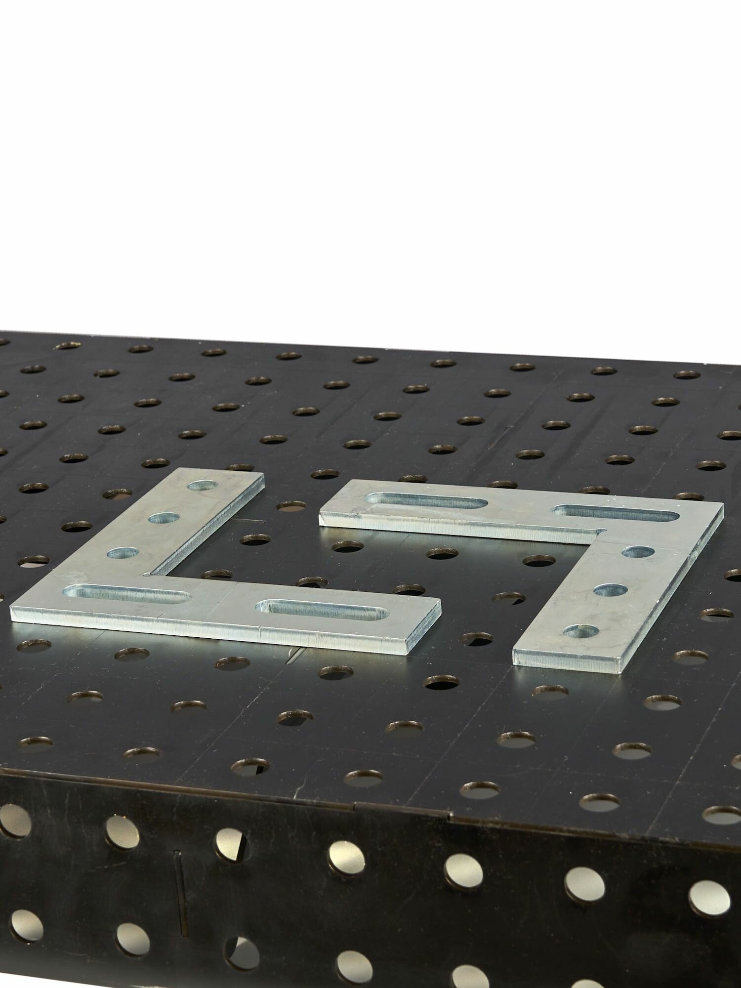 Угол горизонтальный 200х200х50 3 отв + 2 паза (Комплект 2шт)