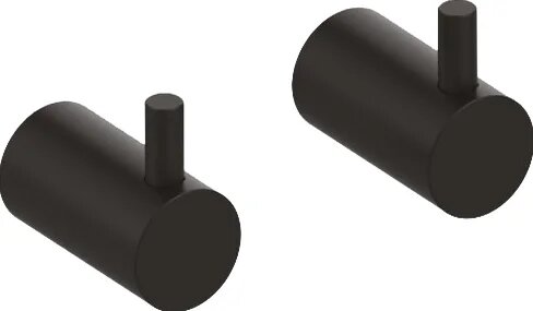 Крючок IDDIS Petite PET2SB3i41 металлический, черный, вешалка для полотенец в ванную