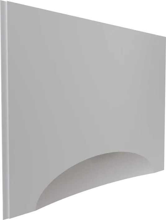 Боковой экран Radomir Vannesa Агата 1 R акриловый, белый, экран под ванну боковой, правый, прямоугольный, с креплением