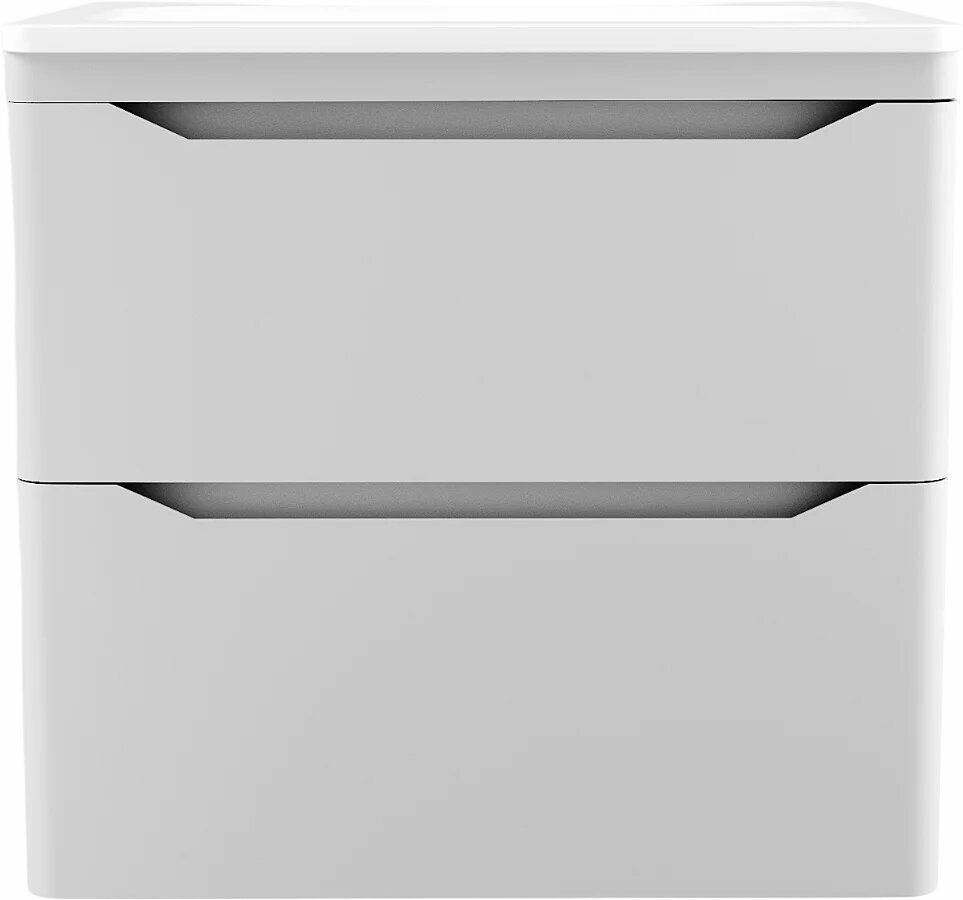 Тумба с раковиной Style Line Марелла 70 подвесная, белая матовая