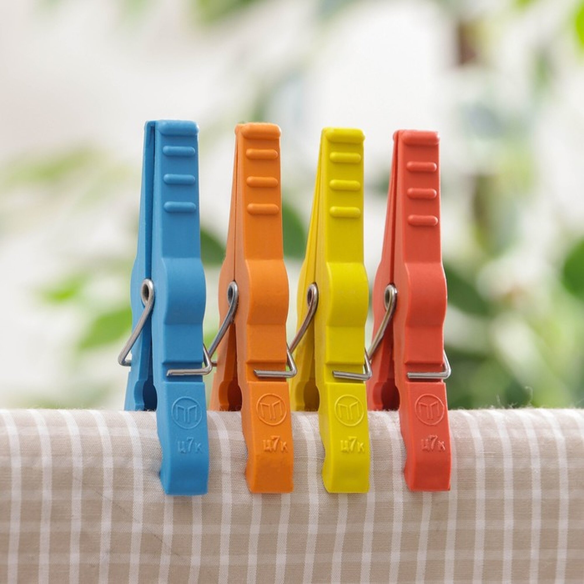 Прищепки кстк «Кубаночка», для белья, 8 см, пластик, 20 шт, микс