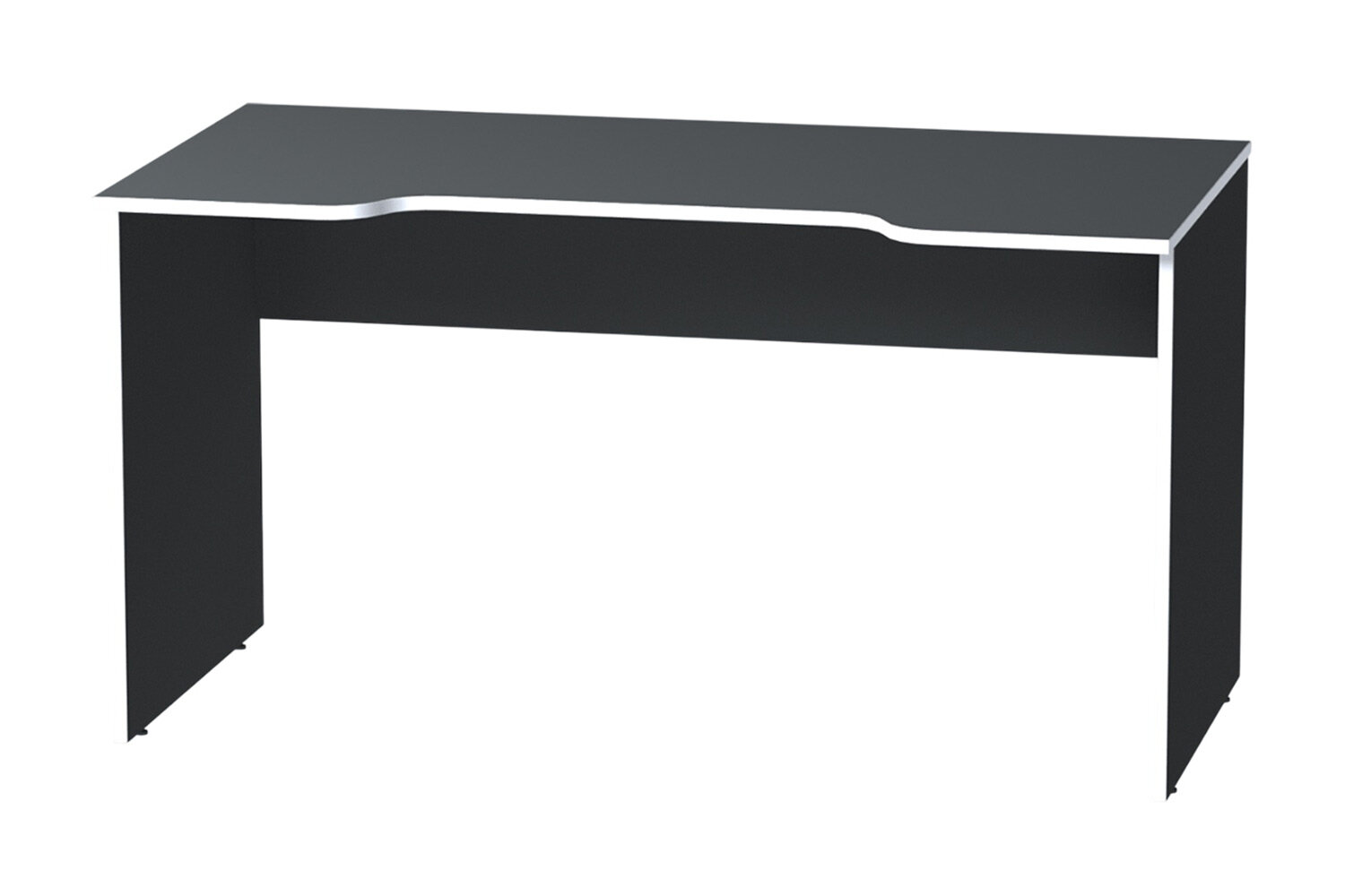 Компьютерный стол Hoff Вардиг 140х75х73 см, ДСП, цвет серый антрацит, белый