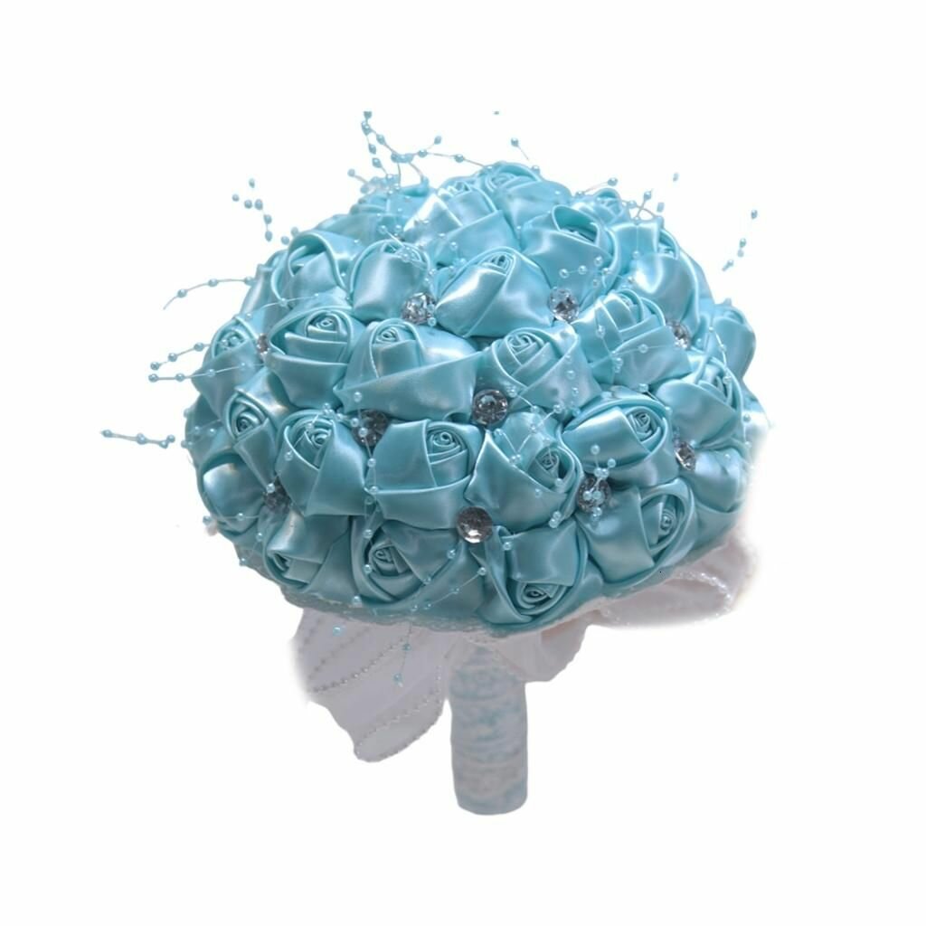 1 свадебный букет - имитация букета невесты-Тиффани
