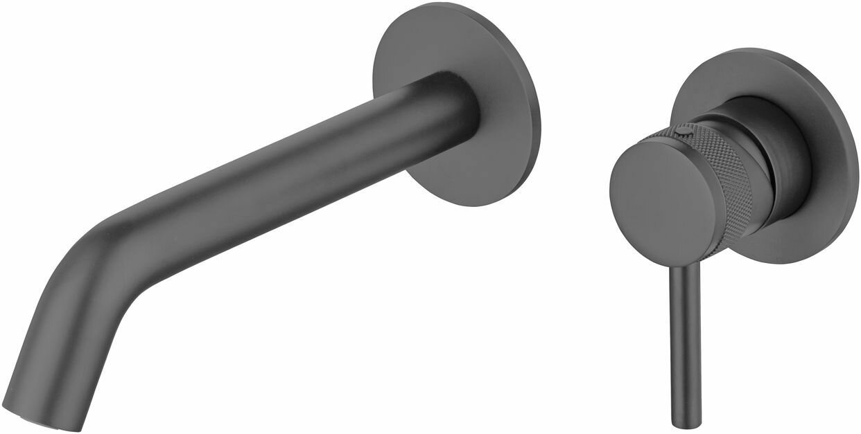 Смеситель для раковины Allen Brau Priority 5.31030-MG (с внутренней частью) графит браш – раковина для ванной комнаты