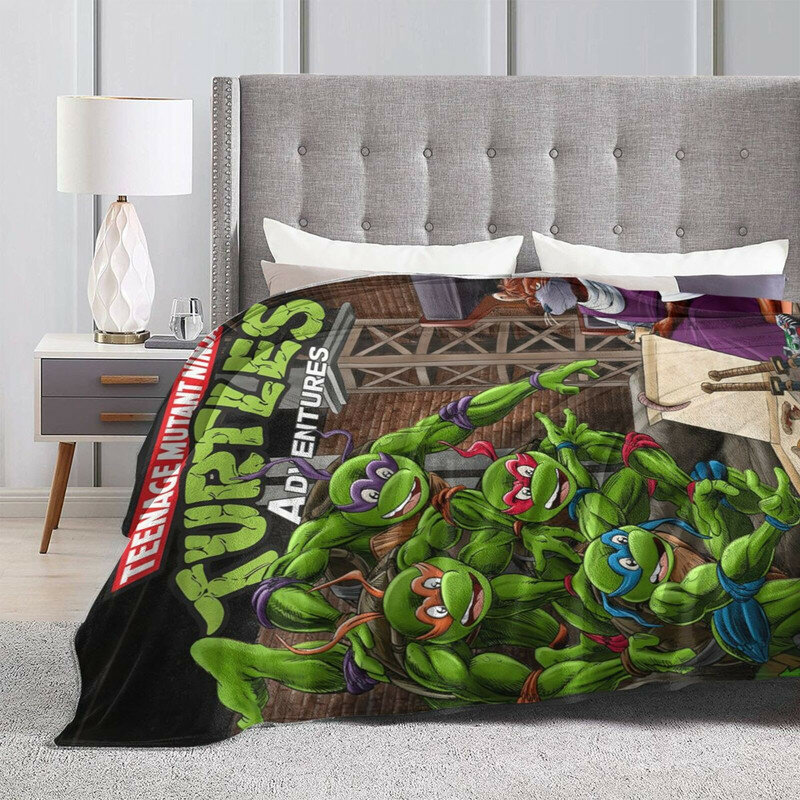 Плед TMNT Пледы Черепашки Ниндзя Teenage Mutant Ninja Turtles Подростки-мутанты