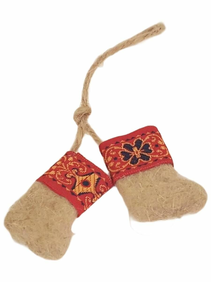 Сувенир, Валенки сувенирные "Микс"-парочка(1), ручная работа