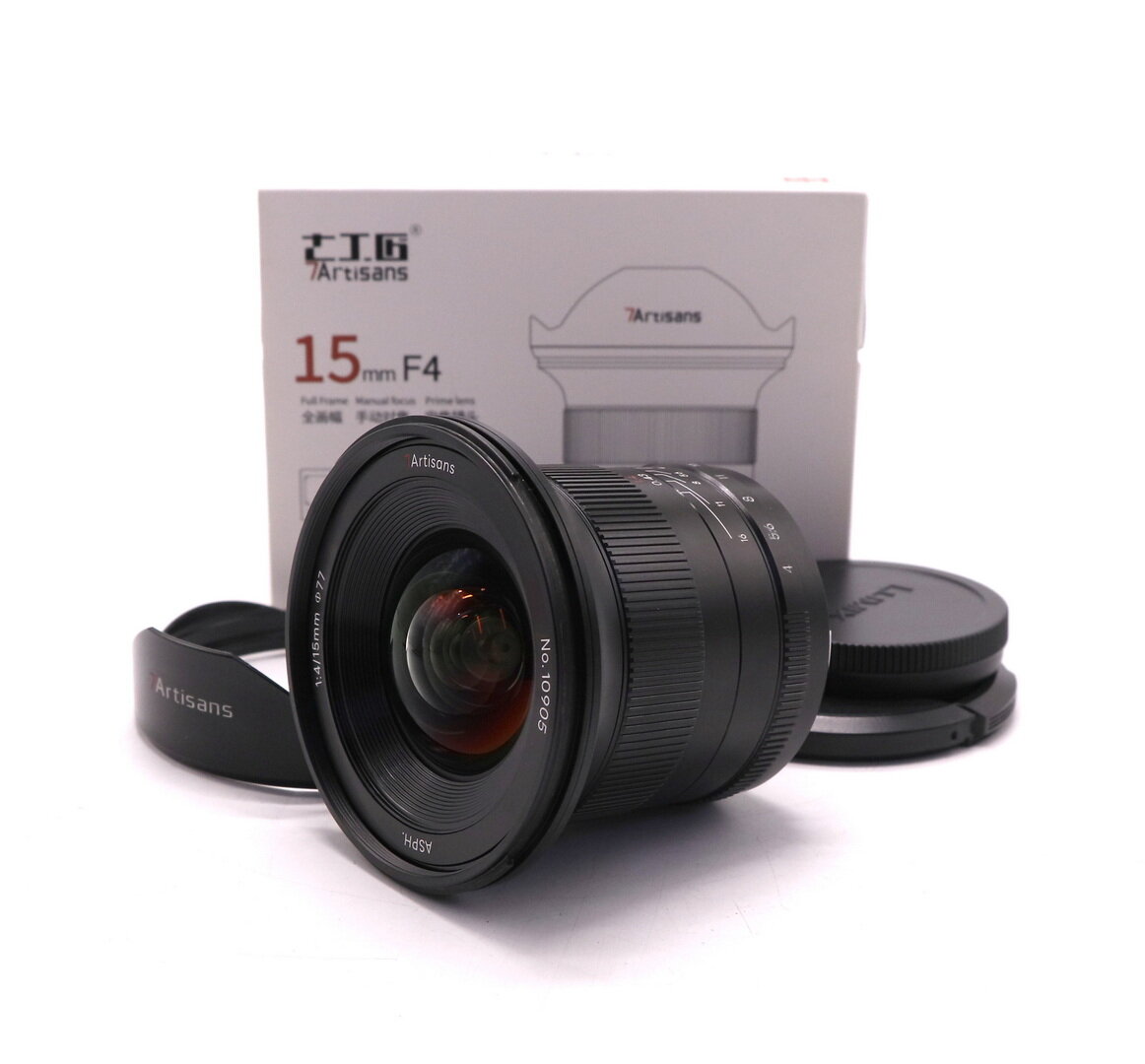 Объектив 7Artisans 15mm F4 L-mount в упаковке