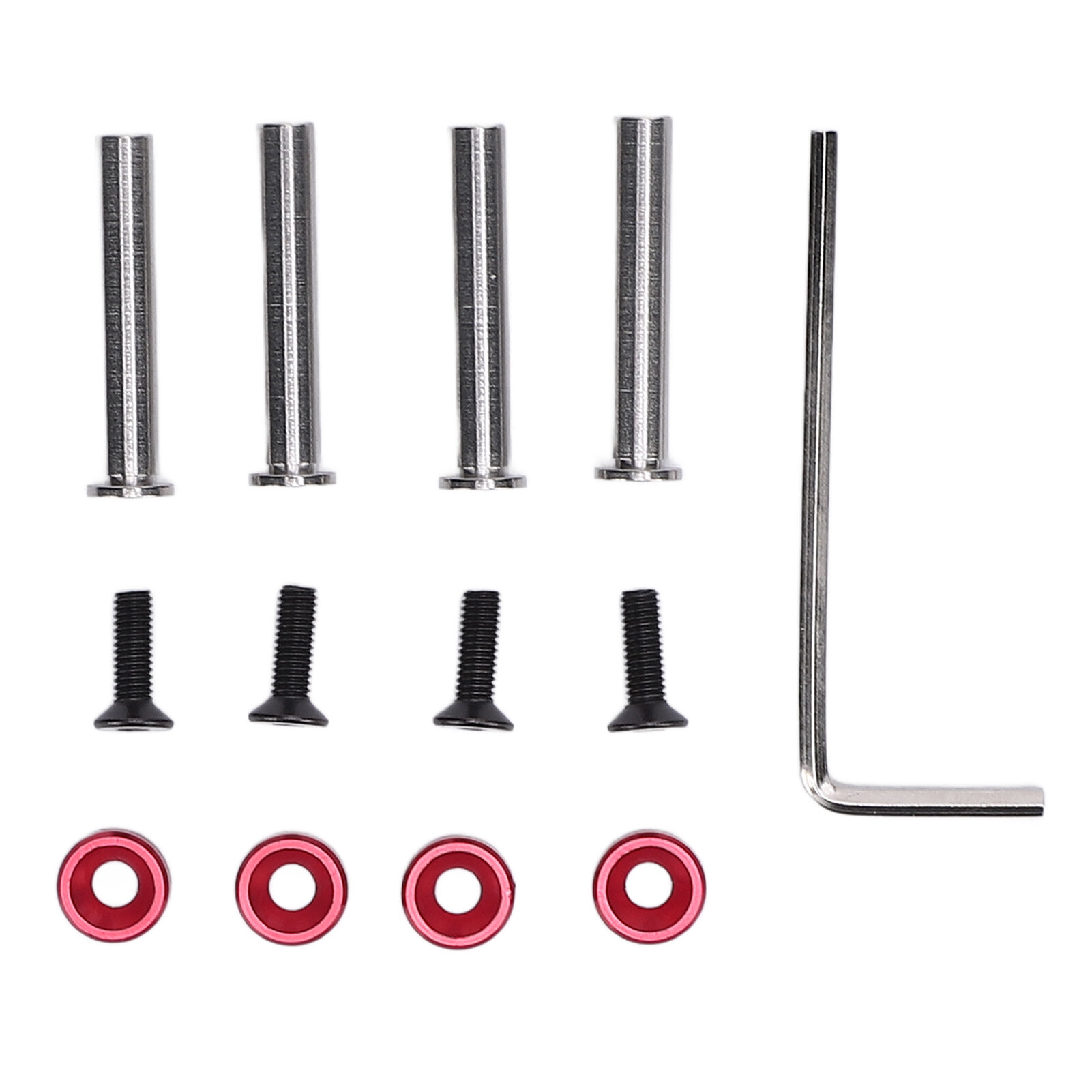 Винты вентилятора 4 шт. анодированные красные для корпуса ПК водяного охлаждения