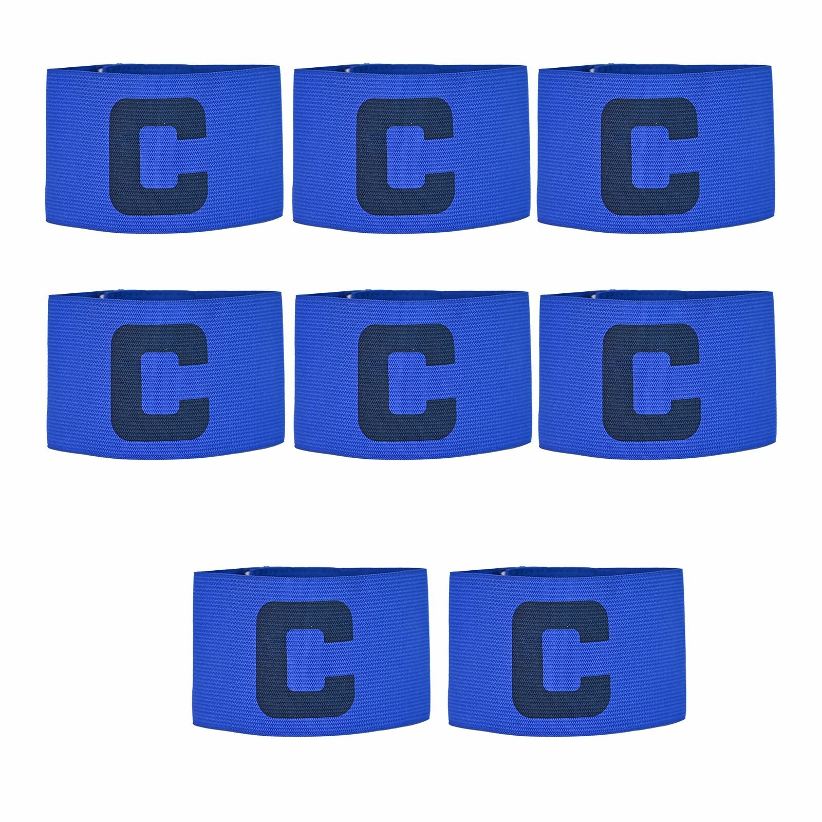8 шт Регулируемые эластичные повязки капитана для футбола