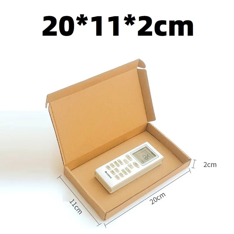 50 шт. гофрированные коробки из крафт-бумаги PKQ Бежевый, 20x11x2cm