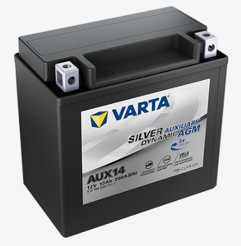 Аккумулятор мото Varta Silver Dynamic Auxiliary 513 106 020 AUX14 13Ah 200A (150x87x146) 150x87x146