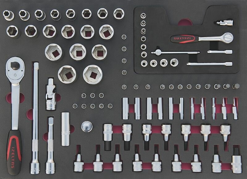 Ложемент с инструментом 2-ой ящик инструментальной тележки Premium, IZELTAS, 8245002094, 13000002468