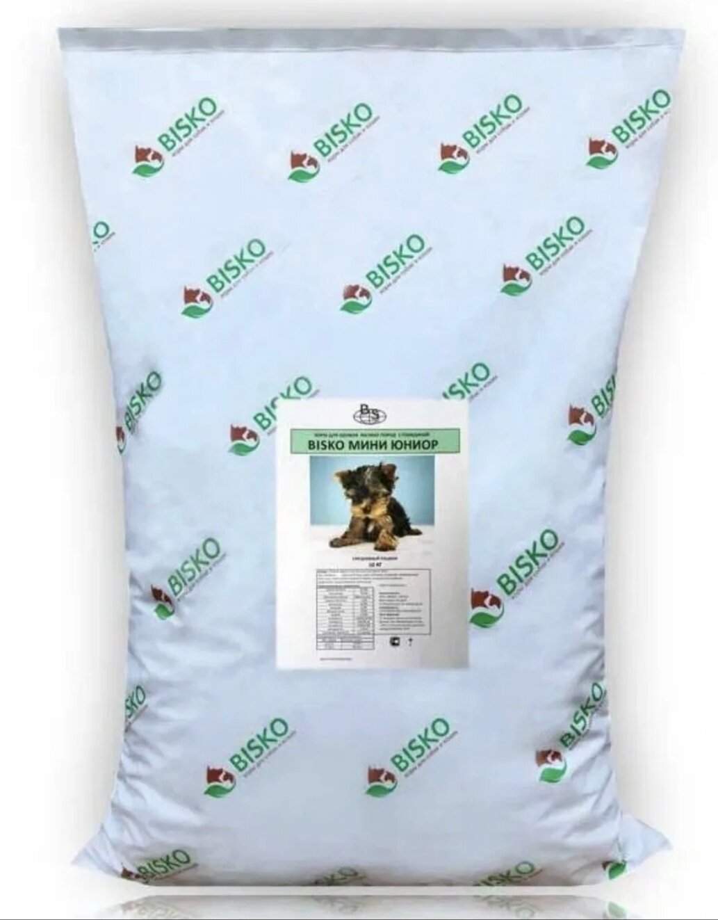 Сухой корм Bisko Mini Junior, для щенков мелких пород, говядина, 10кг