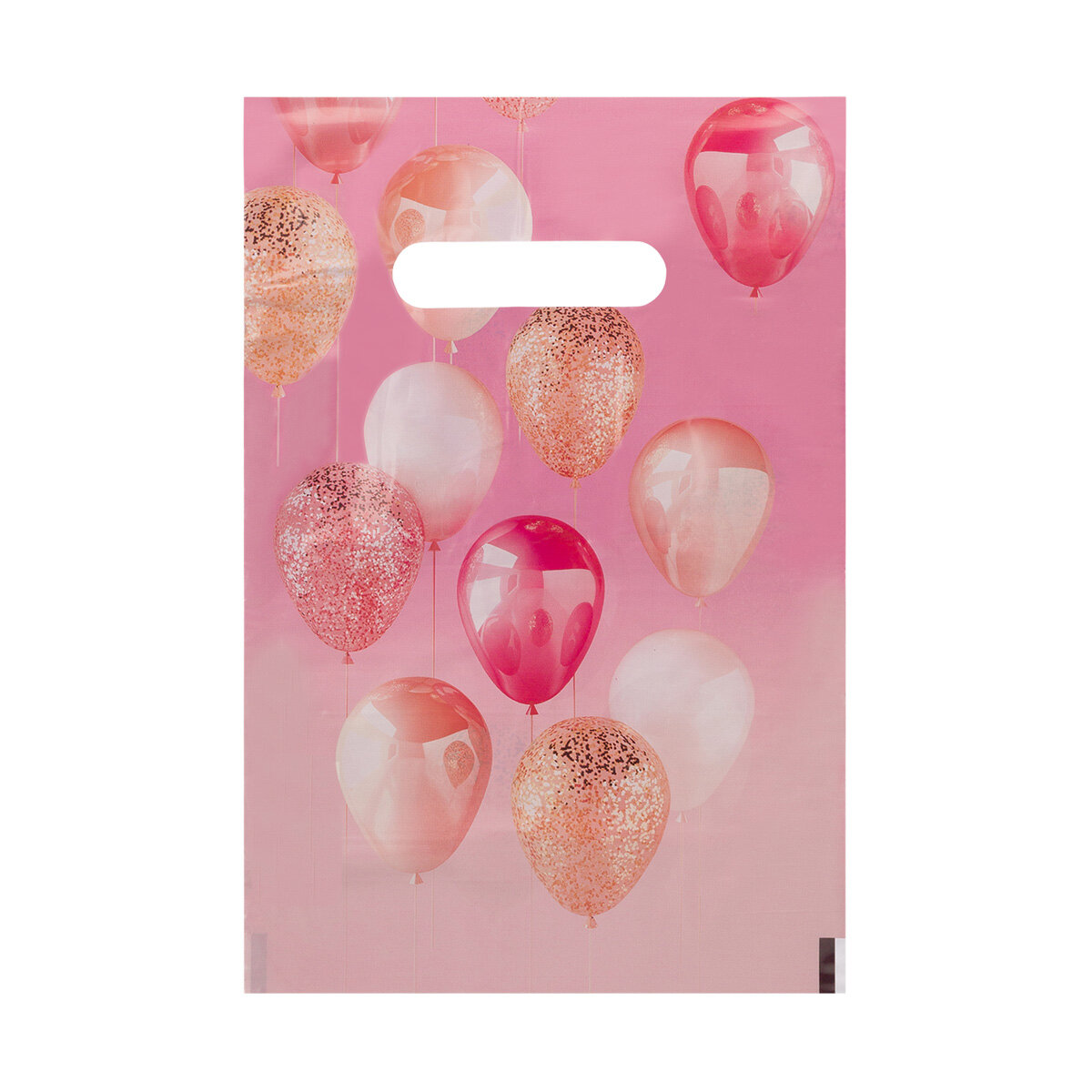 Подарочный пакет 'Праздничные шары' п/э с вырубной ручкой, 20*30см, 30мкм, 50 шт
