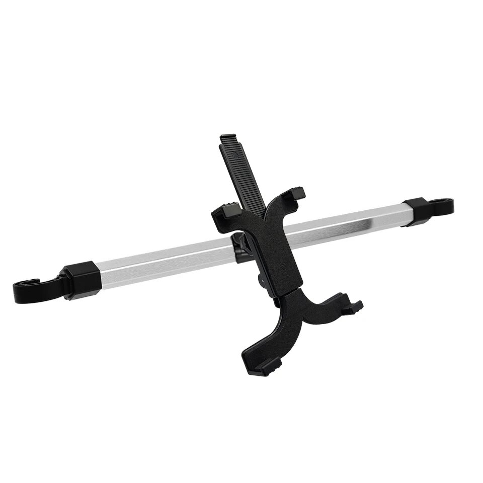 Автомобильный держатель для планшета из алюминиевого сплава, подставка для iPad Air Pro 7-13 дюймов, универсальный поворотный кронштейн на 360 градусов, автомобильное крепление на заднее сиденье, подставка для рук для ПК, Черный