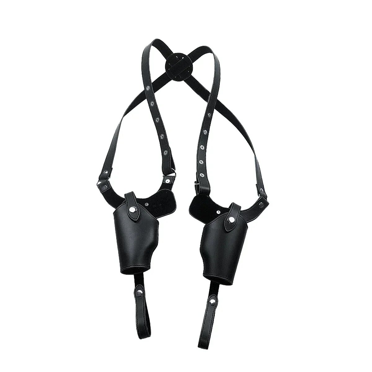 Тактическая плечевая кобура из искусственной кожи для пистолетов Glock Double Holster Black