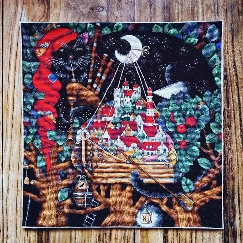 Набор для вышивания крестом, Древняя мелодия, Merejka K-03, Сделай своими руками, Вышивка, Подсчитал холст, Крестный комплект стежка