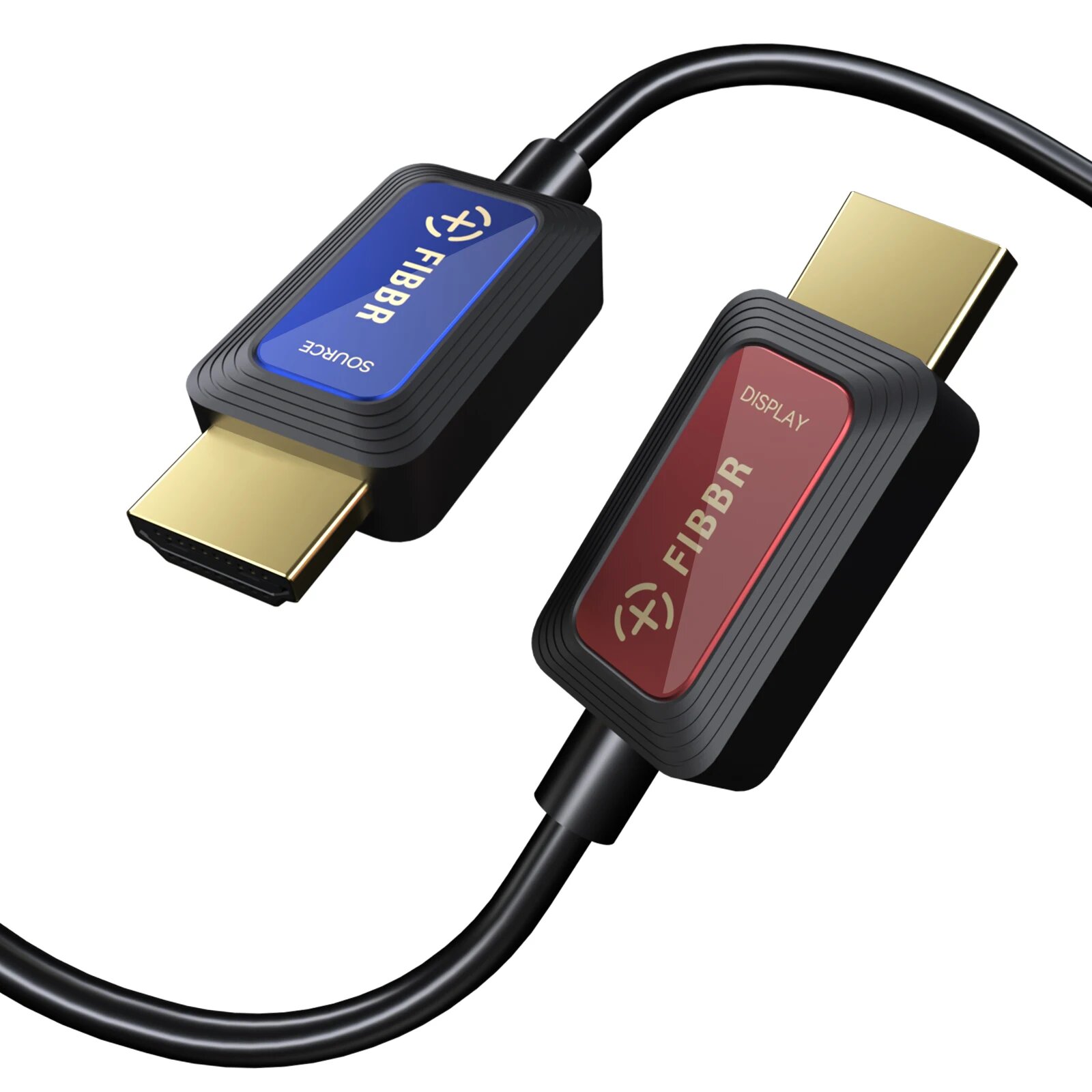 FIBBR HDMI 2.1 Оптический кабель 8K 60Гц 4K 120Гц Роза Красная, 7.5m