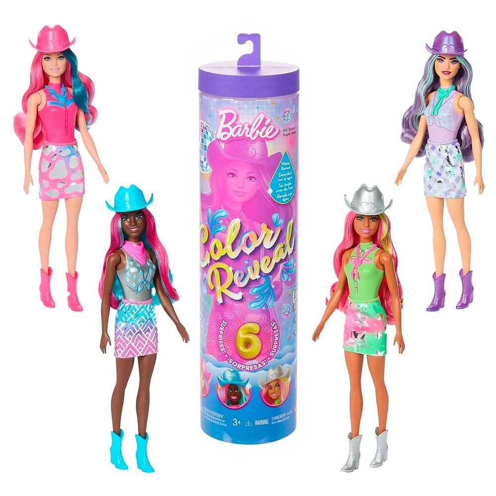 Кукла Сюрприз Barbie Color Reveal Disco Star Series Mattel JCP01