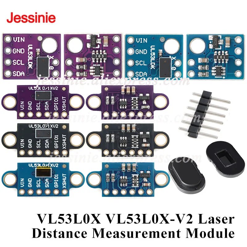 Jessinie VL53L0X-V2 Лазерный Датчик Расстояния 1pc, VL53L0X Purple Board