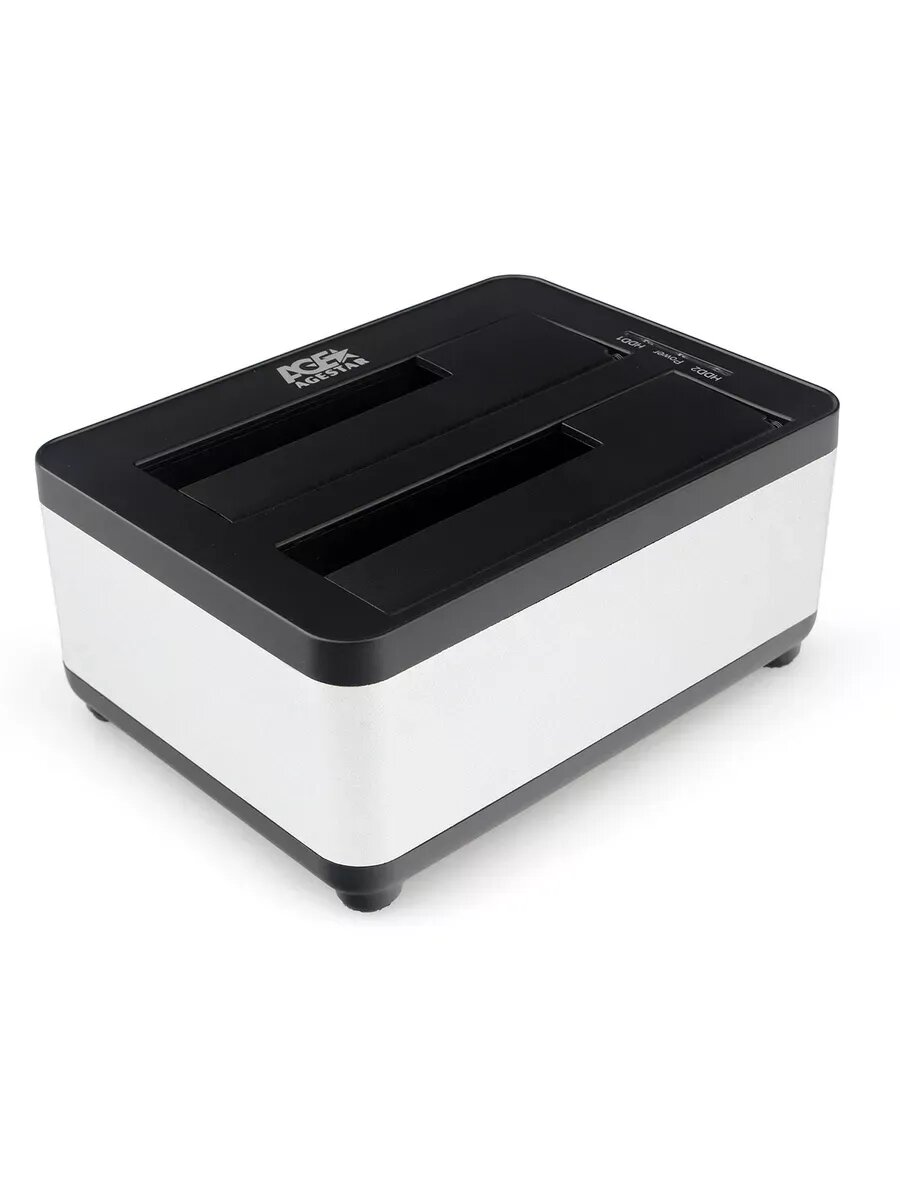 USB 3.0 Докстанция 2x2,5 /3,5 SATAIII 3UBT8 (SILVER)