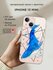 Чехол на Apple iPhone 13 mini / Айфон 13 мини с принтом "Кит графика", прозрачны...