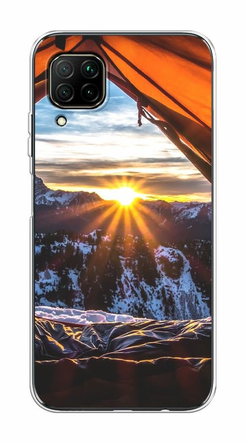 Чехол на Huawei P40 Lite/Nova 6 SE/Nova 7i / Хуавей P40 Lite/Нова 6 SE/Нова 7i с принтом "Горы 7"