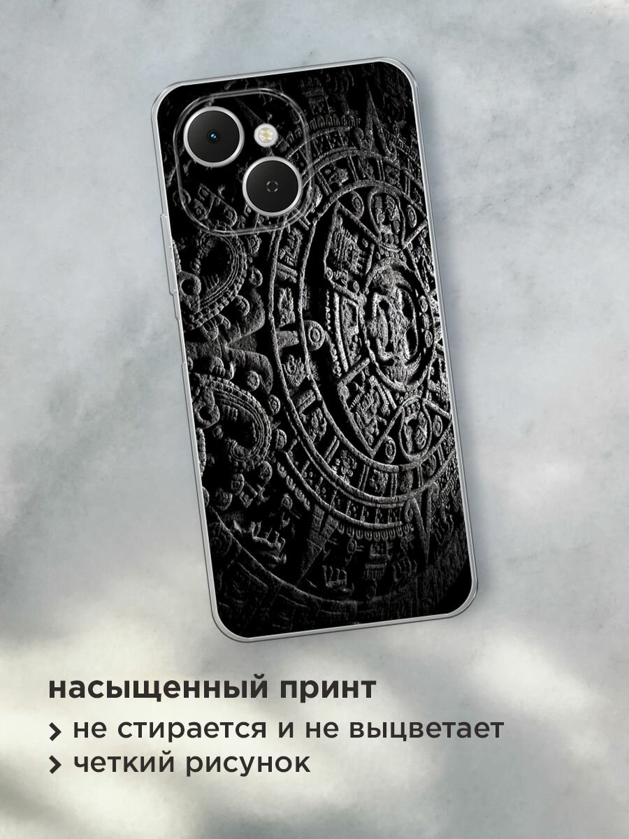 Чехол на Tecno Spark 40C / Текно Спарк 40C с принтом "Узоры ацтеков 3" — фото 1
