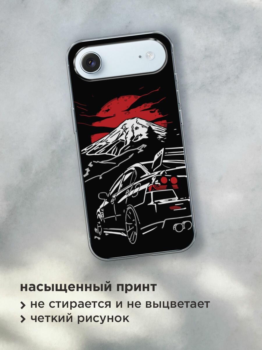 Чехол на Apple iPhone Air / Айфон Айр с принтом "Машина в горах JDM" — фото 1