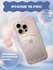Чехол на Apple iPhone 16 Pro / Айфон 16 Про с принтом Розовые волны