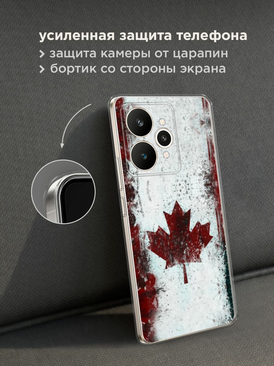 Силиконовый чехол на Realme 15 / Реалми 15 с принтом "Канада" — фото 1